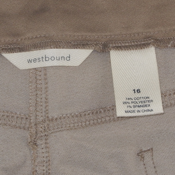 Westbound | Pants & Jumpsuits | Westbound Beige Stretch Pull On Flat ...